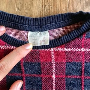 Zara | Shirts & Tops | Zara Plaid Sweater Girls 7 | Poshmark